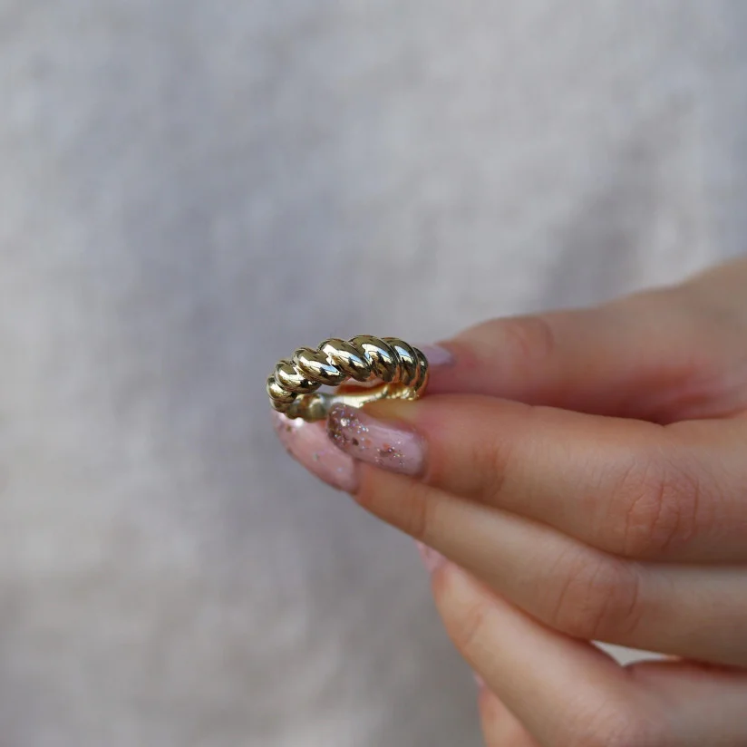 Sarmal Midye Yüzük | 14 Ayar Altın YÜZÜKLER | Değerli Kuyumculuk